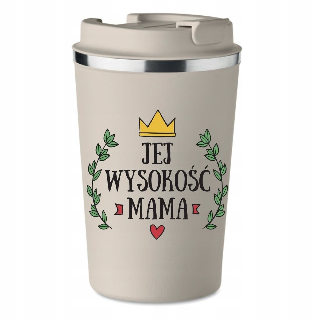 Kubek Termiczny Premium Beżowy Prezent Dla Wysokość Mama Dzień Matki Kt_304 - inna (Inny ...