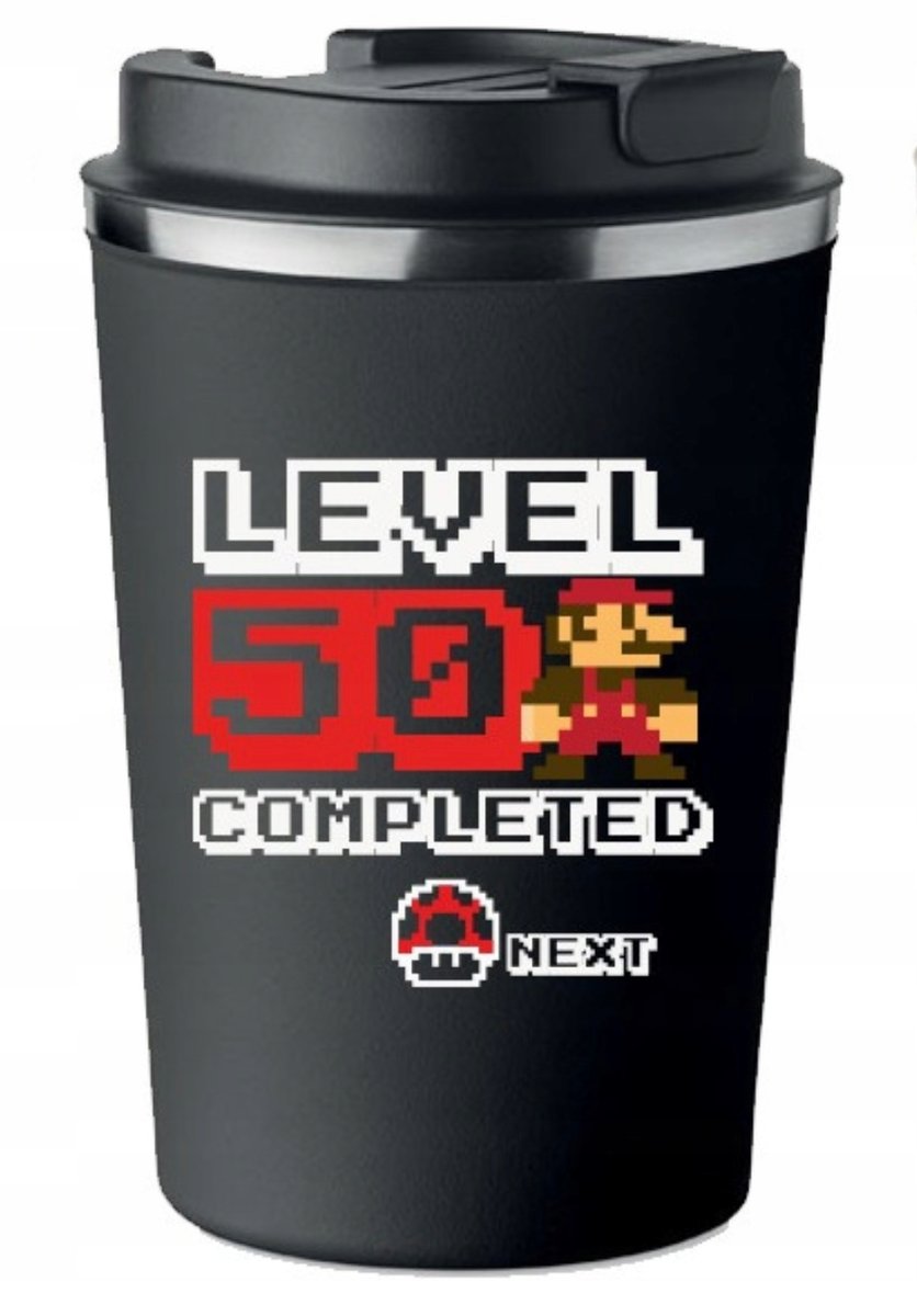 Kubek Termiczny Premium Czarny Prezent Na 50 Urodziny Lat Gra Mario Kt_400 - inna (Inny) | Sklep ...