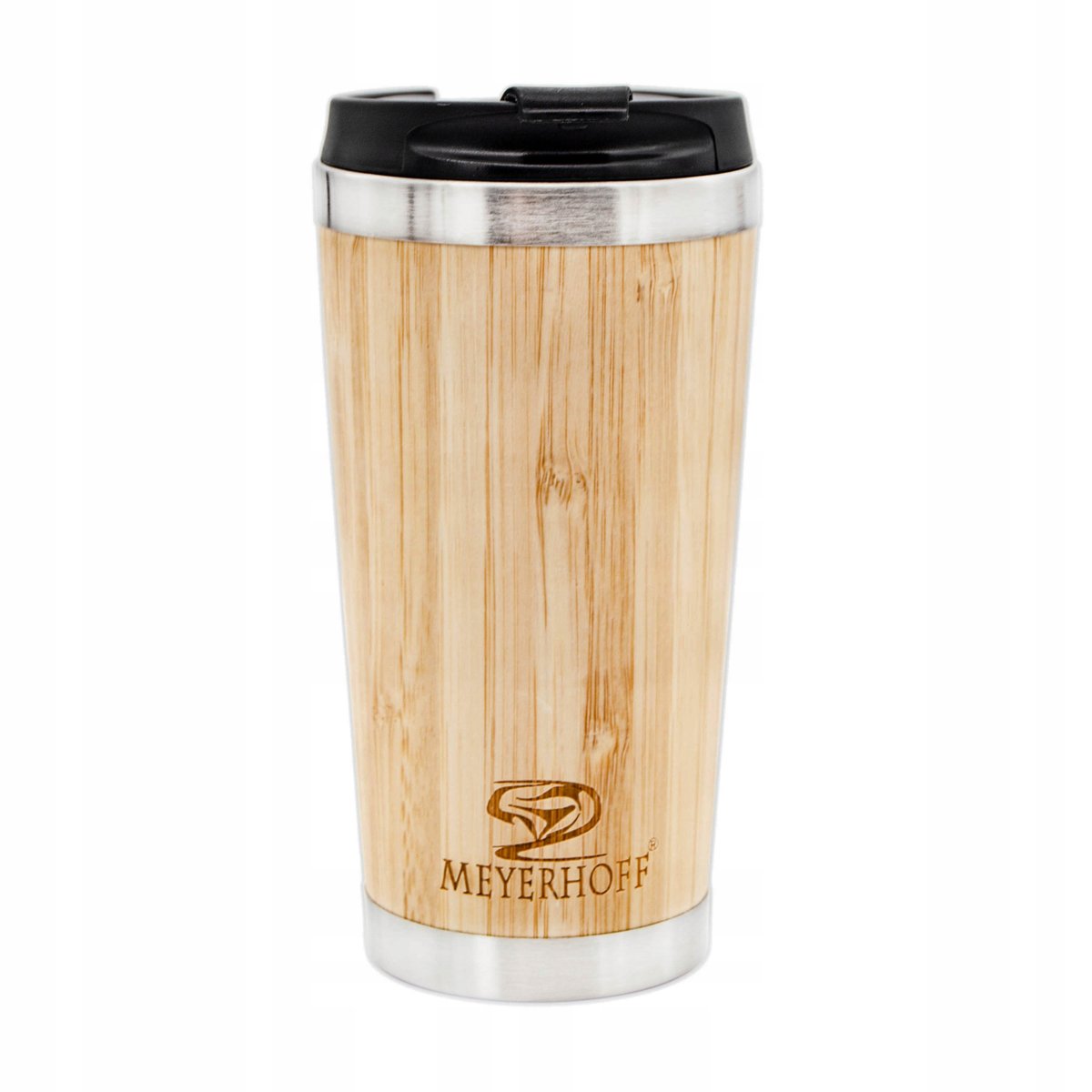 KUBEK TERMICZNY TERMOS Z KLIPSEM BAMBUS 450 ML - Meyerhoff | Sport Sklep EMPIK.COM
