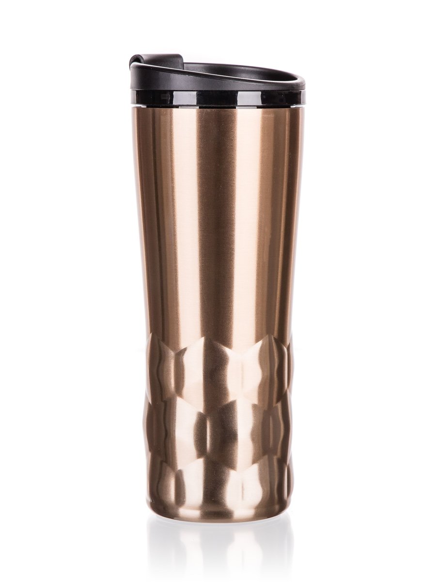 Kubek termiczny z podwójnymi ściankami Rimmer 450 ml Miedziany - Banquet | Sklep EMPIK.COM