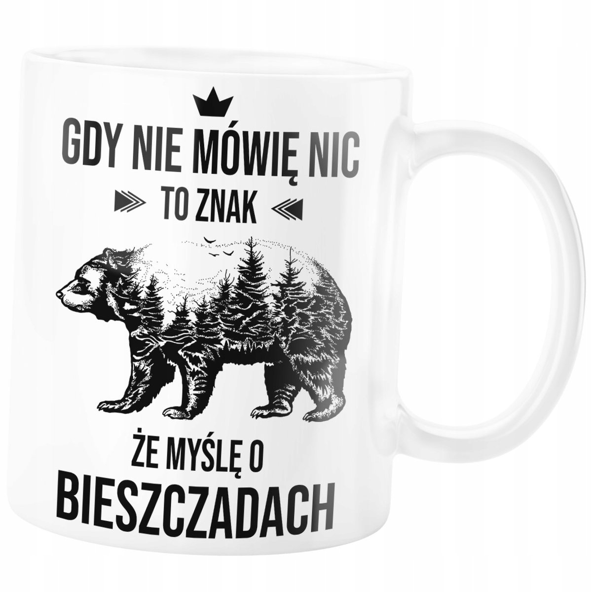 KUBEK TO ZNAK ŻE MYŚLĘ O BIESZCZADY - StudioGraficzneKT | Sklep EMPIK.COM