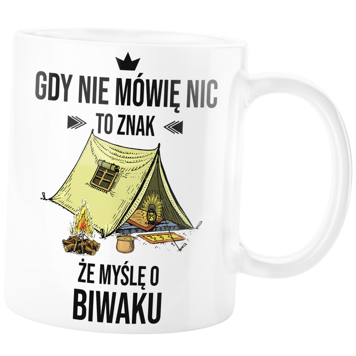 KUBEK TO ZNAK ŻE MYŚLĘ O BIWAK - Inna marka | Sklep EMPIK.COM
