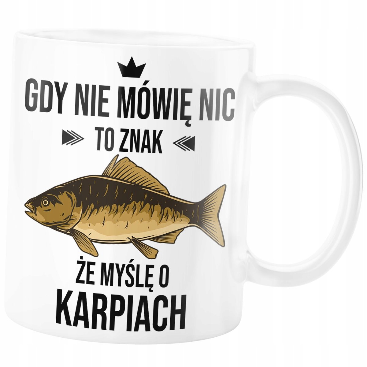 KUBEK TO ZNAK ŻE MYŚLĘ O KARPIE - StudioGraficzneKT | Sklep EMPIK.COM
