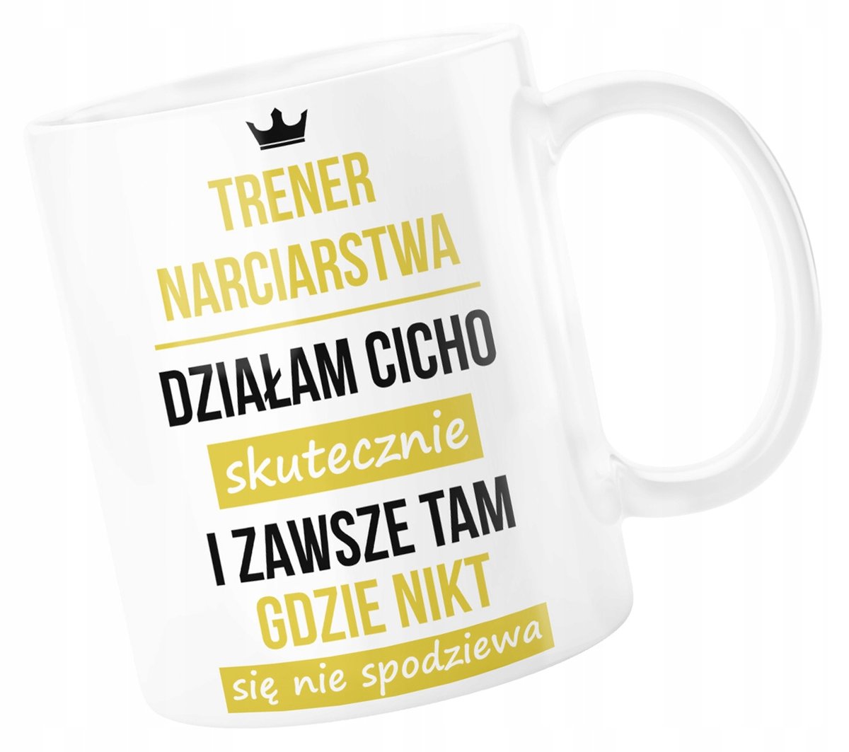 KUBEK TRENER NARCIARSTWA DZIAŁAM CICHO PREZENT - Inna marka | Sklep ...