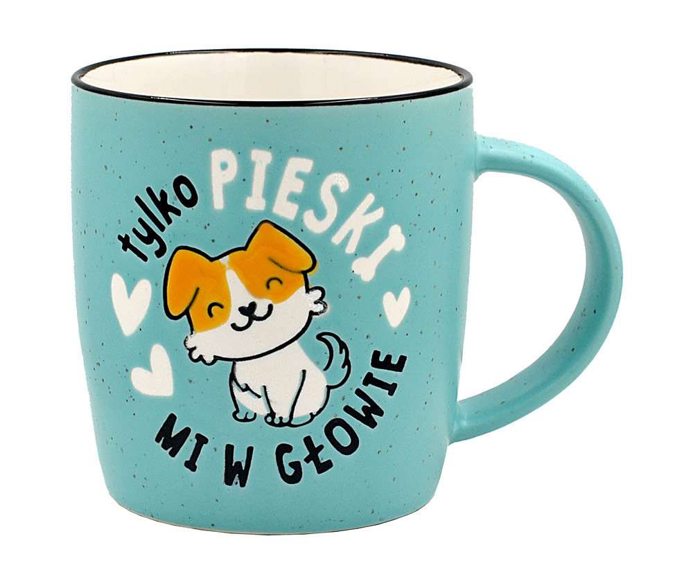 Kubek UP-033 Tylko pieski mi w głowie - Kukartka | Sklep EMPIK.COM