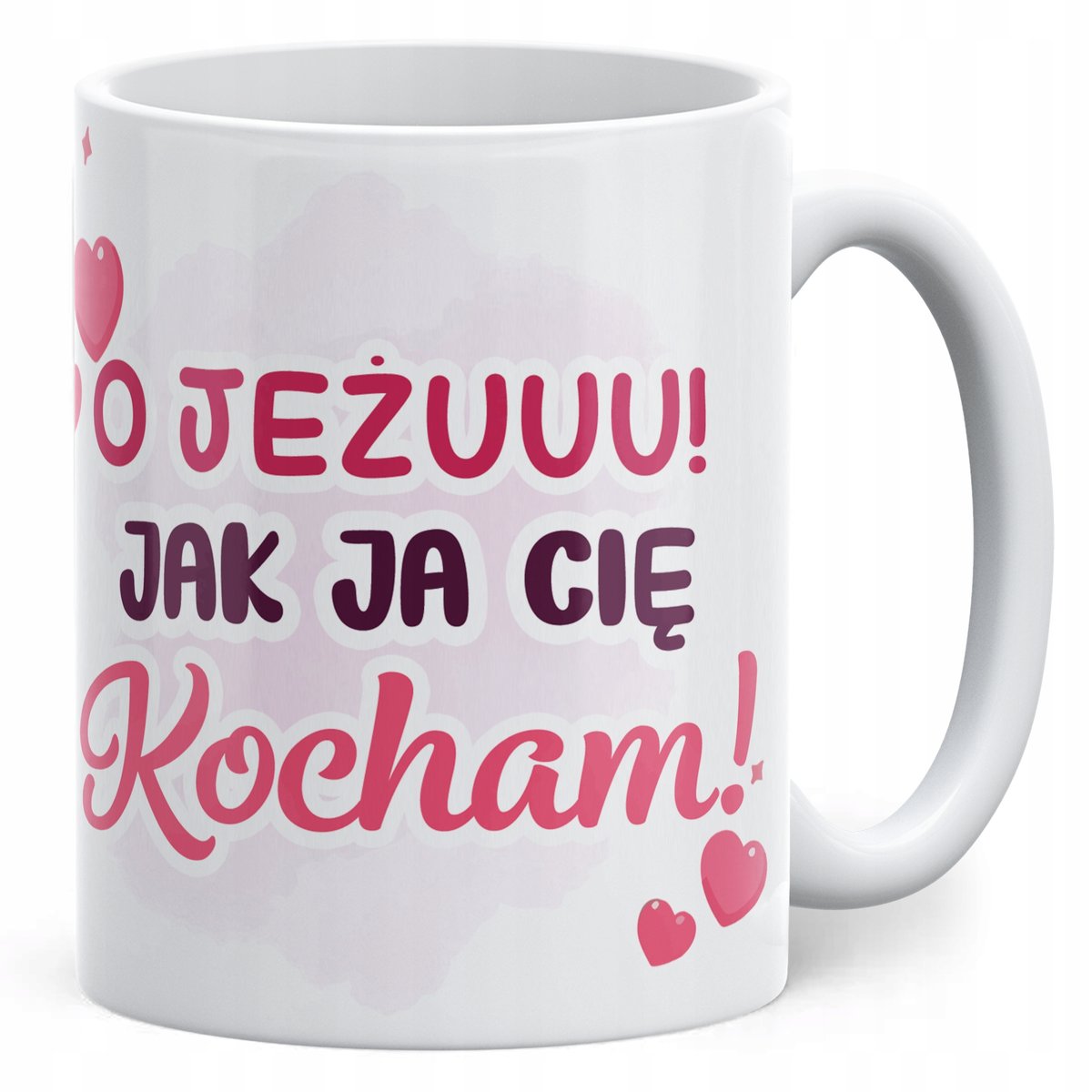 Kubek walentynkowy na Walentynki Jeżu Jak Ja Cię Kocham Prezent Upominek - Bullz | Sklep EMPIK.COM