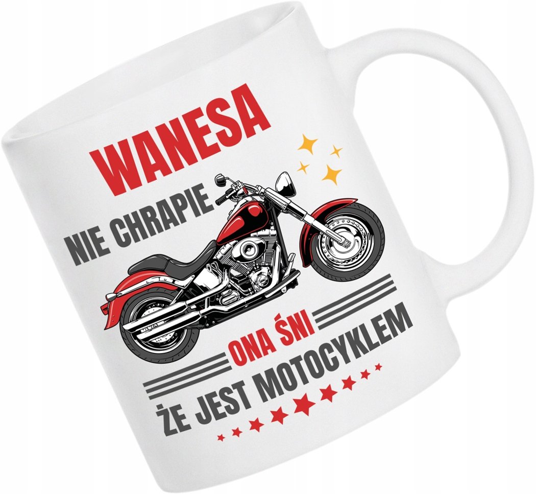 KUBEK WANESA NIE CHRAPIE ONA ŚNI ŻE JEST MOTOCYKLEM - Inna marka ...