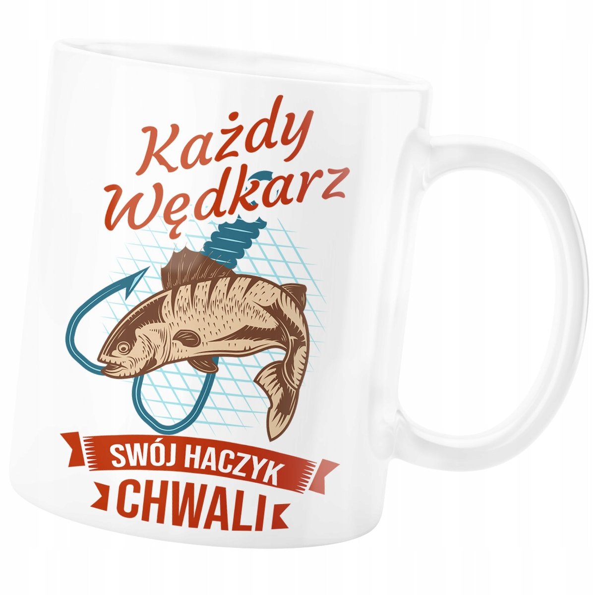 KUBEK WĘDKARZA KAŻDY WĘDKARZ SWÓJ HACZYK CHWALI RYBY ...