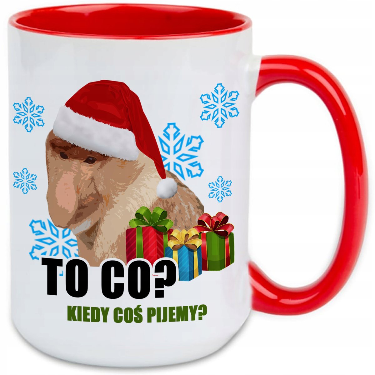 KUBEK XXL 450 ML PREZENT POD CHOINKĘ ŚWIĘTA TO CO KIEDY COŚ PIJEMY ...