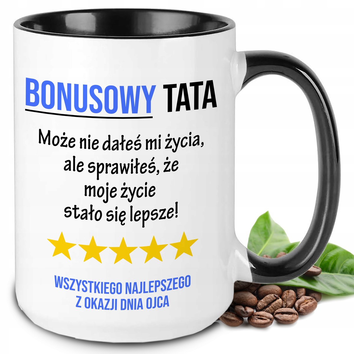 KUBEK XXL 450ML SUPER PREZENT NA DZIEŃ OJCA DLA TATY BONUSOWY TATA WZORY - Inna marka | Sklep ...