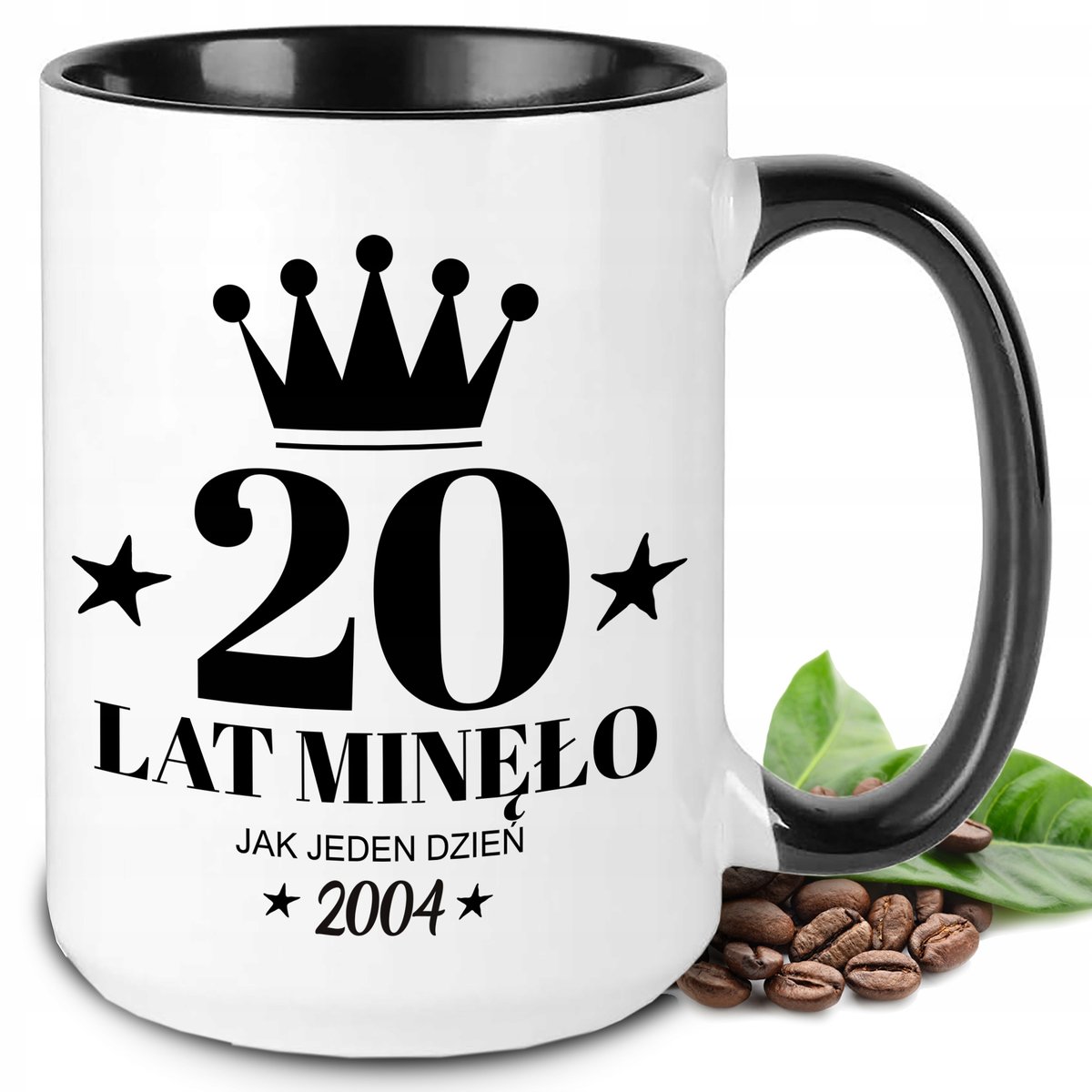 KUBEK XXL BIAŁY IDEALNY PREZENT NA 20 URODZINY ROCZKNIK 2004 WIELE WZORÓW - Inna marka | Sklep ...
