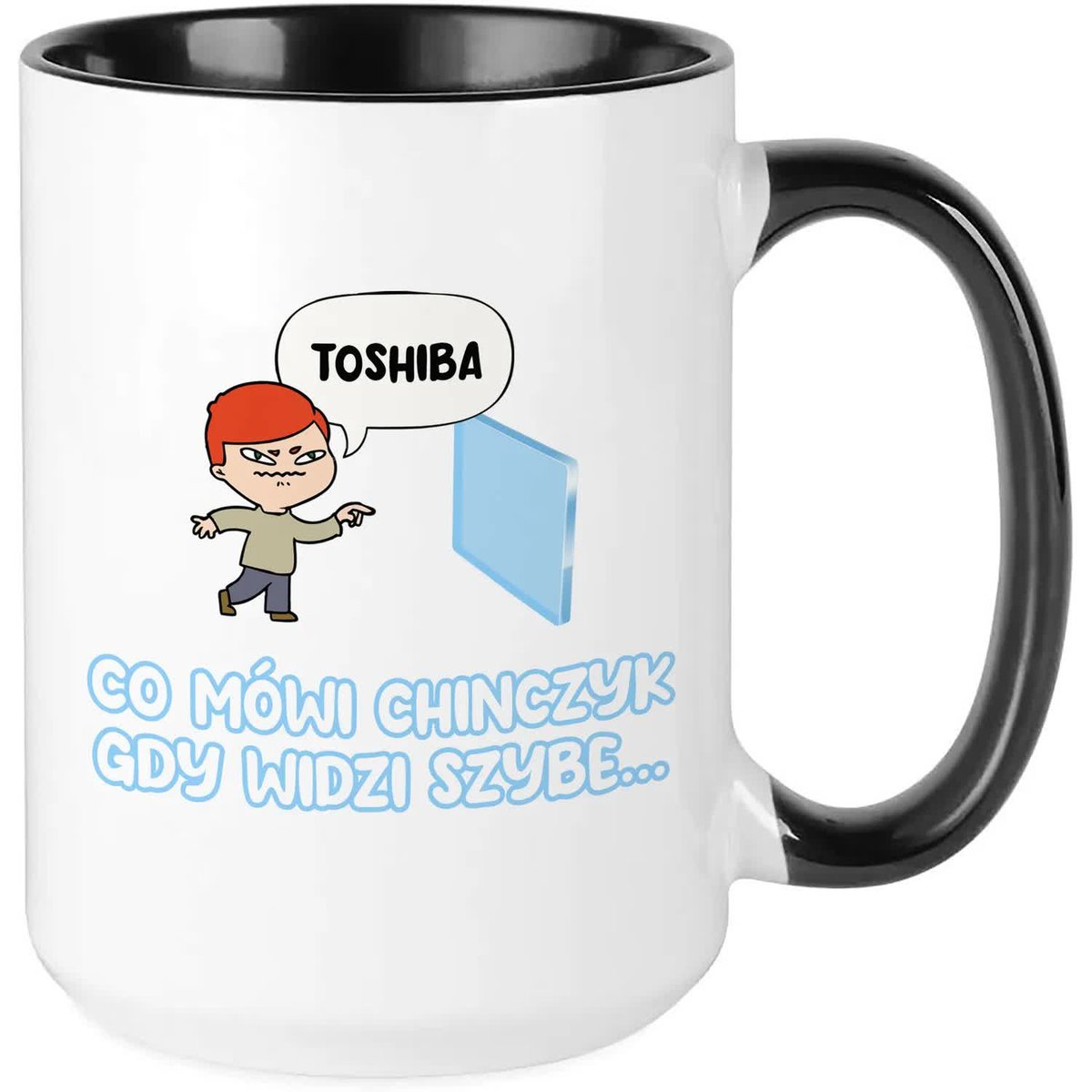 Kubek XXL Czarny JAK CHIŃCZYK MÓWI NA SZYBĘ? Zabawny Śmieszny Prezent WZORY - Inna marka | Sklep ...