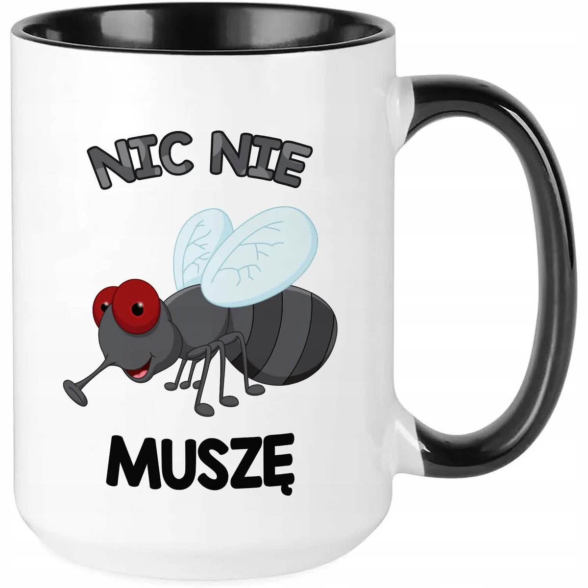Kubek XXL Czarny NIC NIE MUSZĘ Zabawny Śmieszny Na Prezent WIELE WZORÓW - Inna marka | Sklep ...