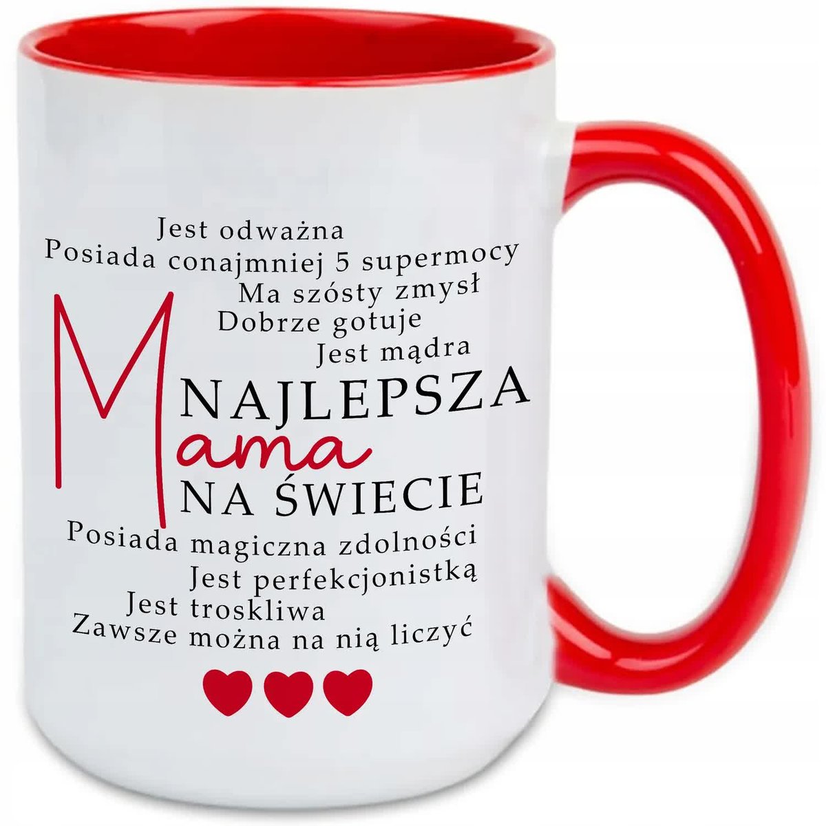 KUBEK XXL DUZY DLA MAMY PREZENT DZIEŃ MATKI NAJLEPSZA MAMA NA ŚWIECIE WZ - Inna marka | Sklep ...