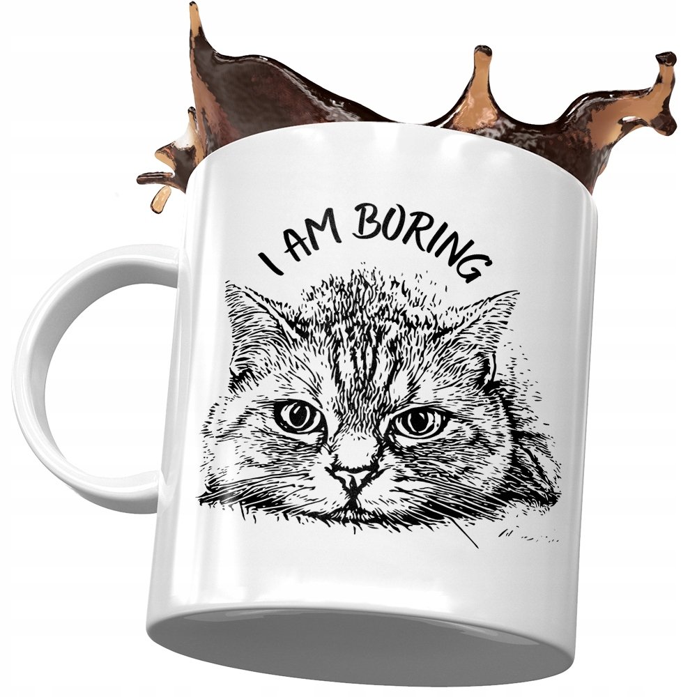 Kubek z Kotem Kotkiem Kociakiem Słodki na Prezent z Nadrukiem ze ...