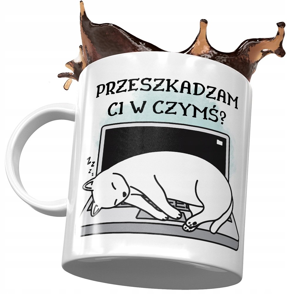 Kubek z Kotem Kotkiem Kociakiem Słodki na Prezent z Nadrukiem ze ...