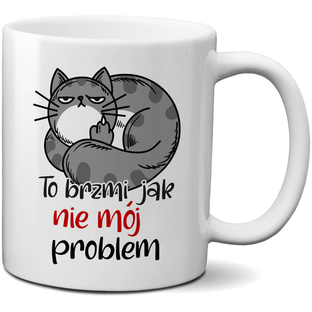 Kubek z kotem - To brzmi jak nie mój problem - CupCup.pl | Sklep EMPIK.COM
