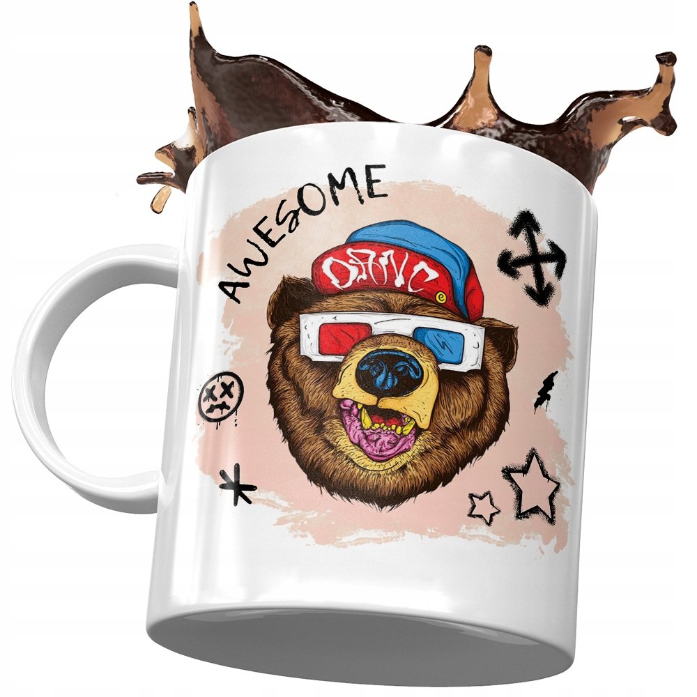 Kubek z Misiem Miś Słodki na Prezent z Nadrukiem ze Zdjęciem - PoliDraw ...