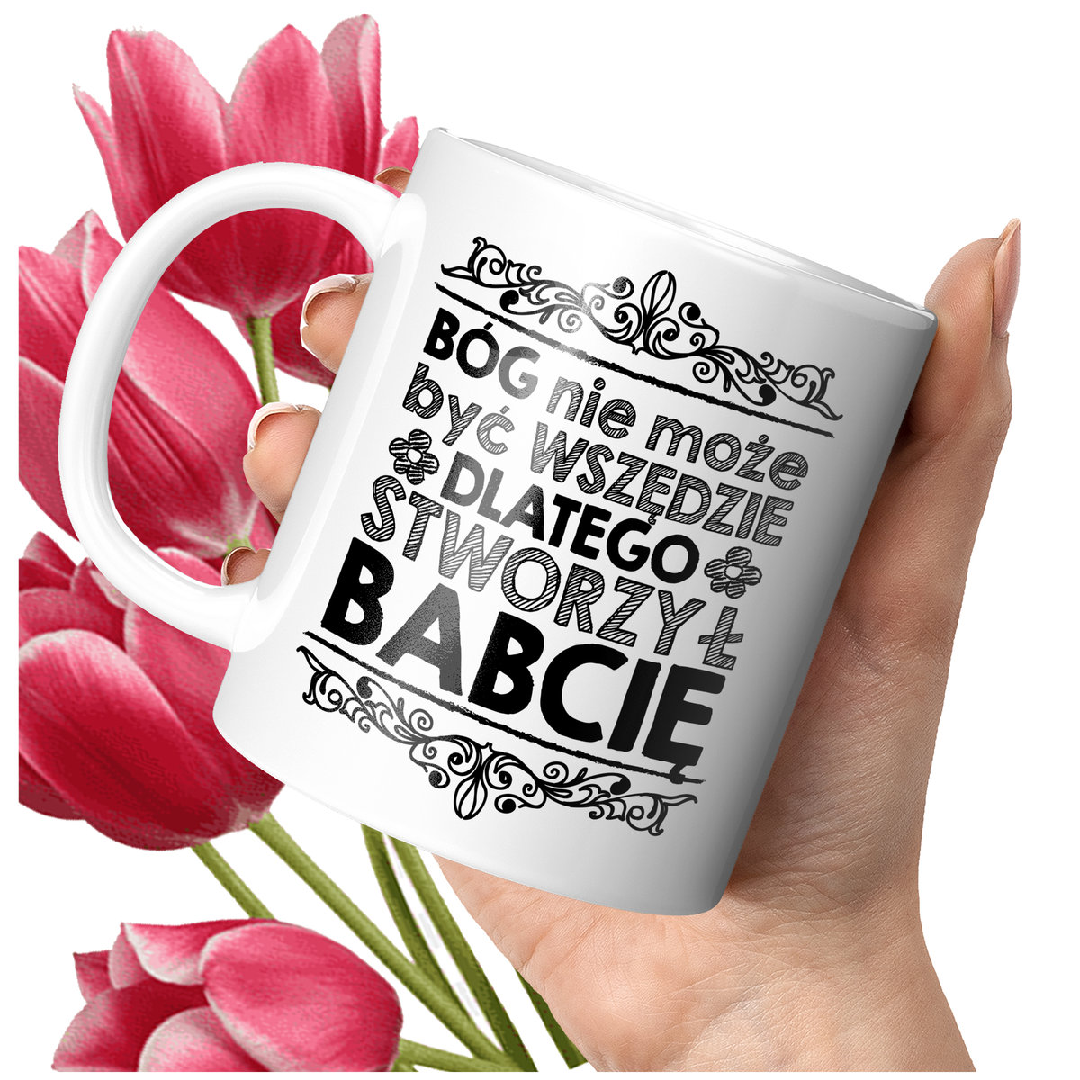 KUBEK Z NADRUKIEM DLA BABCI NA DZIEŃ DLA KOCHANEJ BABCI PREZENT UPOMINEK - Gartees | Sklep EMPIK.COM