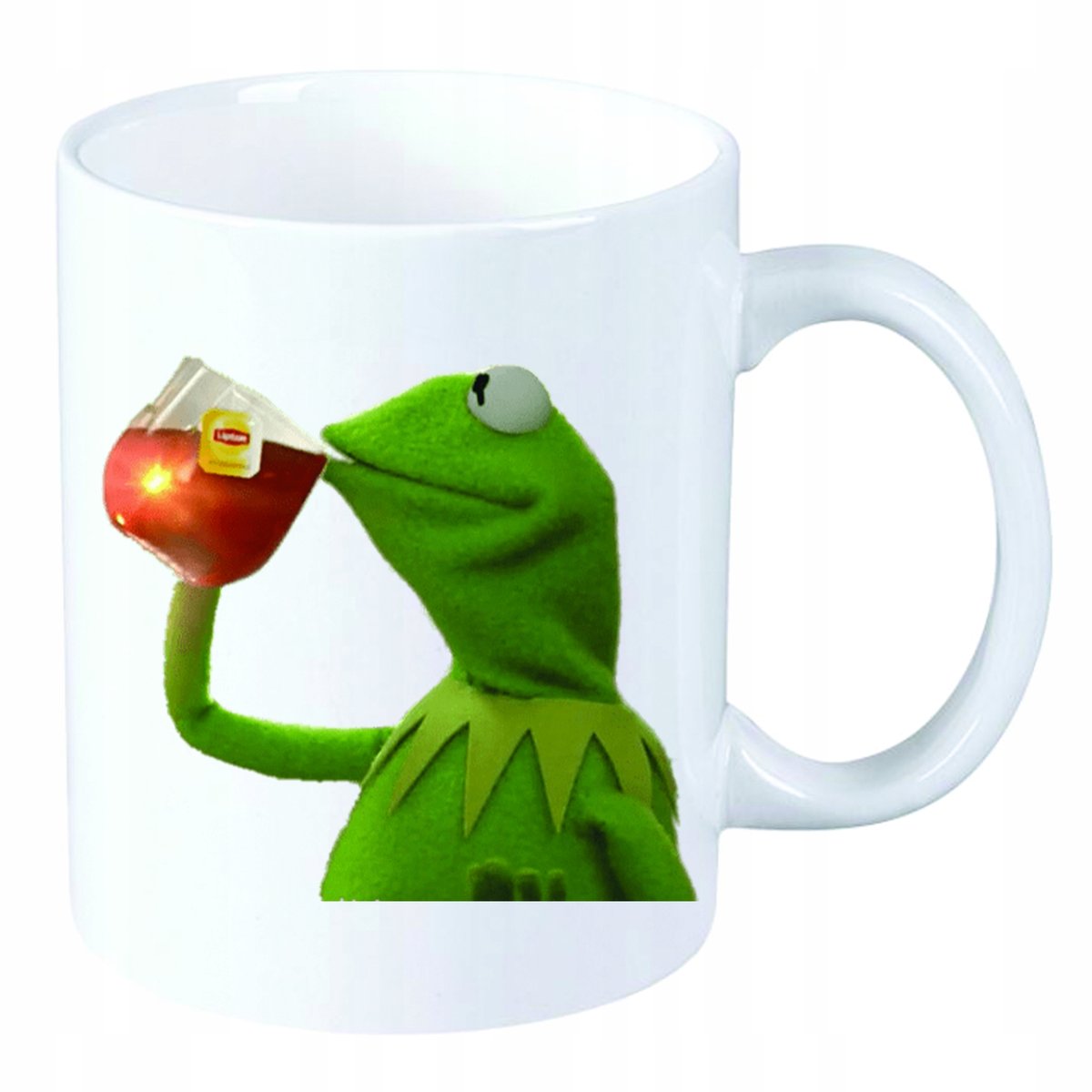 KUBEK Z NADRUKIEM Kermit Żaba Kermit the Frog+IMIĘ - Atram | Sklep ...