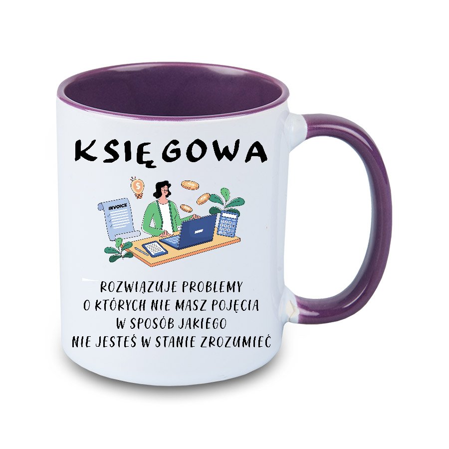 Kubek z nadrukiem Księgowa, Księgowy BCSL-KSI-007 - Inna marka | Sklep EMPIK.COM