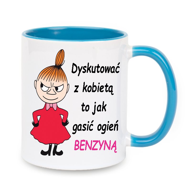 Kubek z nadrukiem Mała Mi, Muminki, Śmieszne, BCJN-MI-066 - D-G | Sklep EMPIK.COM