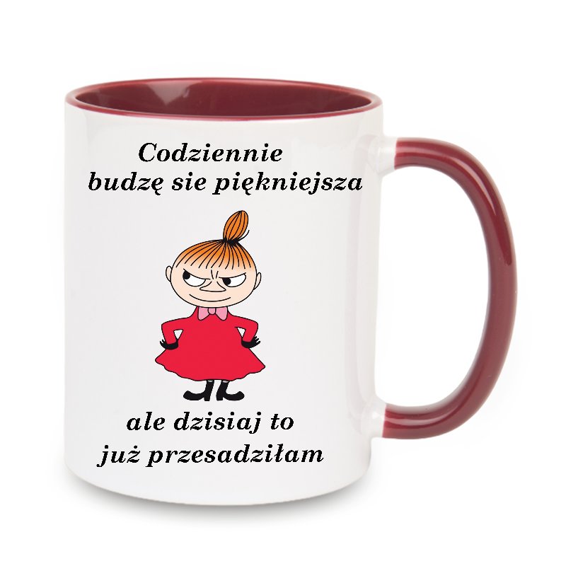 Kubek z nadrukiem Mała Mi, Muminki, Śmieszne, BCKA-MI-017 - Inna marka ...