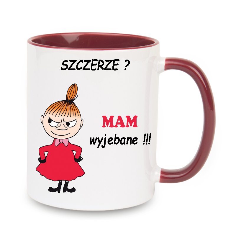 Kubek z nadrukiem Mała Mi, Muminki, Śmieszne, BCKA-MI-059 - Inna marka ...