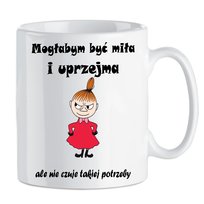 Kubek z nadrukiem Mała Mi, Muminki, Śmieszne, Zabawny tekst BI-MI-0010 - D-G | Sklep EMPIK.COM