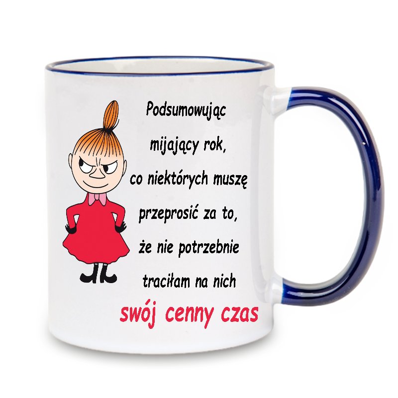 Kubek z nadrukiem Mała Mi, Muminki, Śmieszne, Zabawny tekst BUG-MI-069 - D-G | Sklep EMPIK.COM