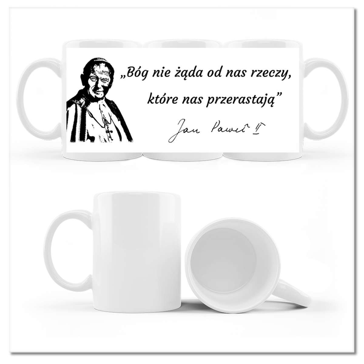 Kubek z nadrukiem Papież Cytat - ZeSmakiem | Sklep EMPIK.COM
