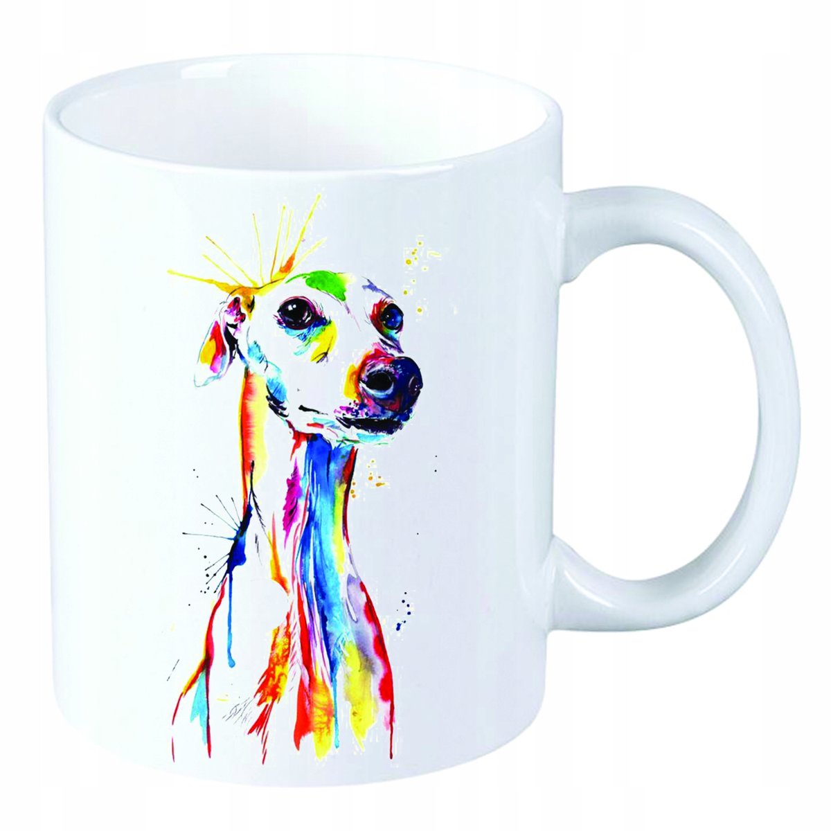 Kubek z NADRUKIEM PIES RASA WATERCOLOR + IMIĘ - Atram | Sklep EMPIK.COM