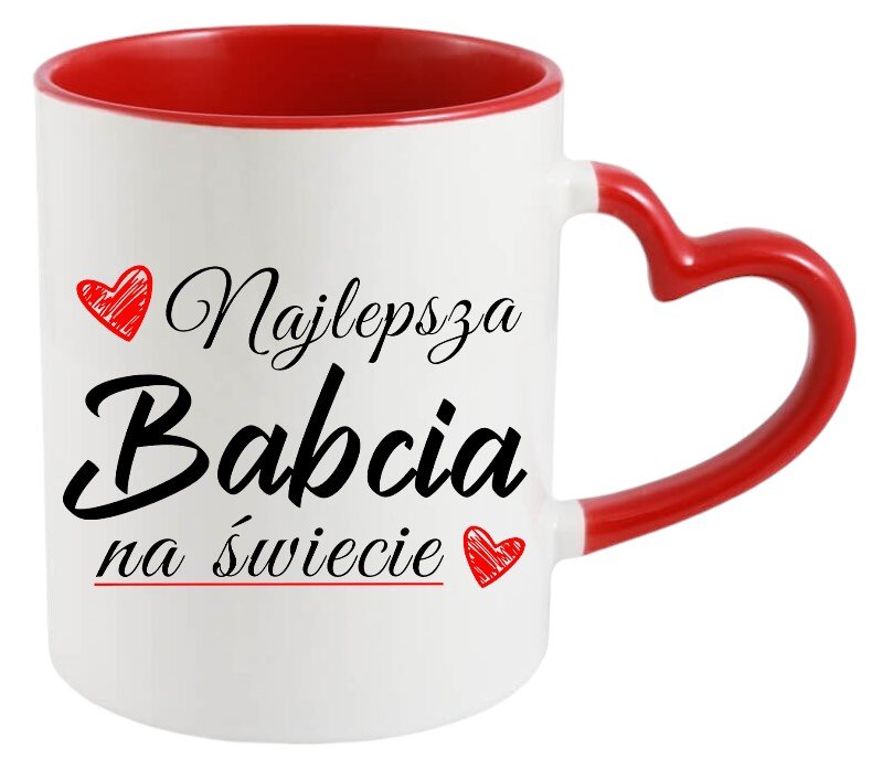 KUBEK Z NADRUKIEM PREZENT DLA BABCI NA DZIEŃ BABCI URODZINY - MAGIAPREZENTUcom | Sklep EMPIK.COM