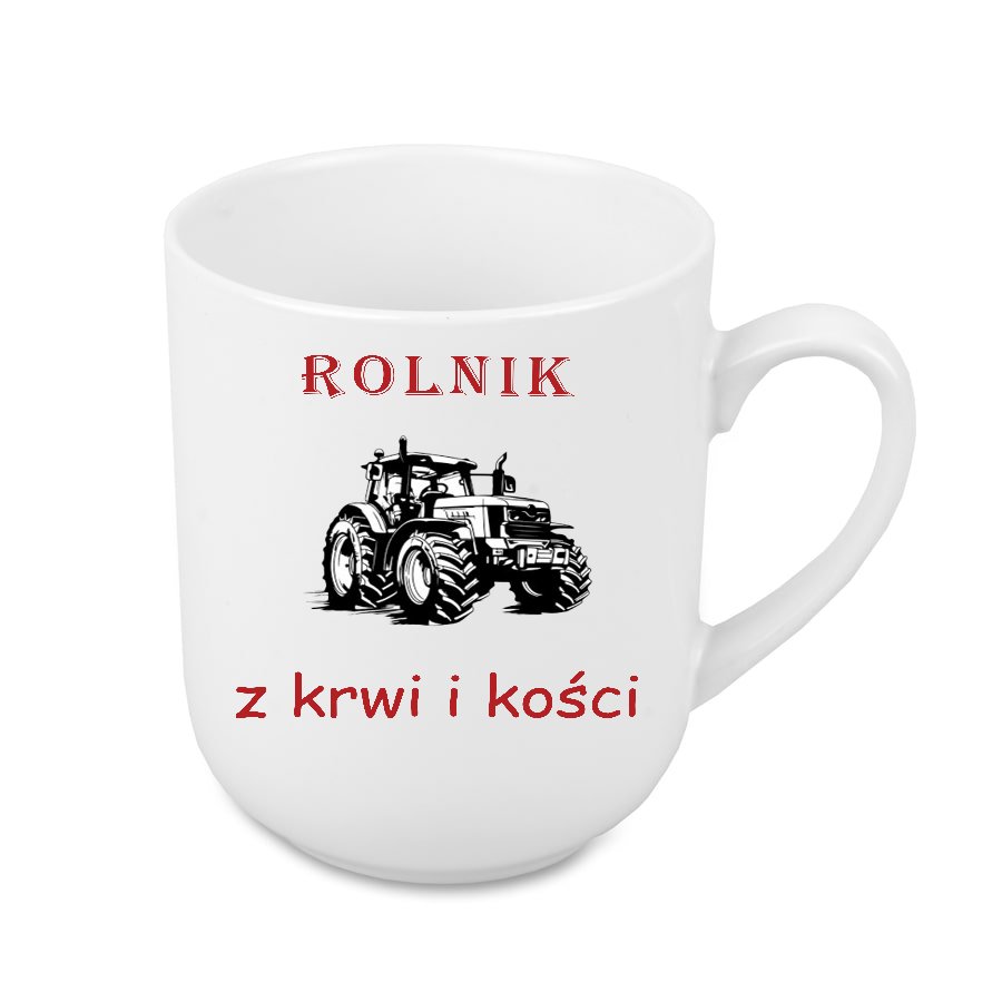 Kubek z nadrukiem Rolnik, dla rolnika, Śmieszne, BI1-ROL-012 - Inna ...