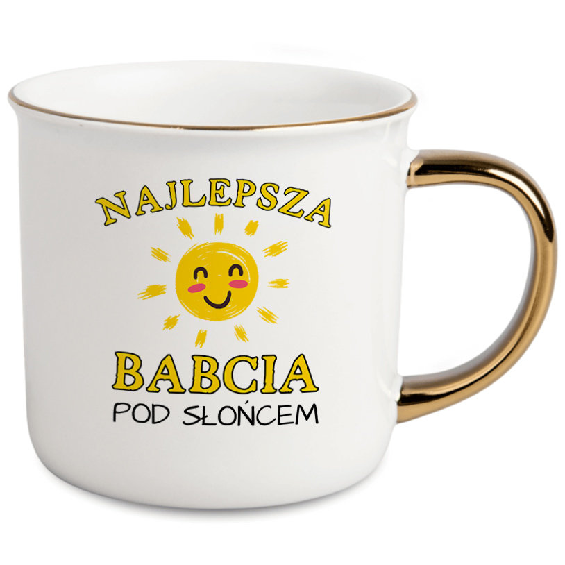 Kubek z nadrukiem SLONCE dla babci prezent na urodziny i święta 18 30 ...
