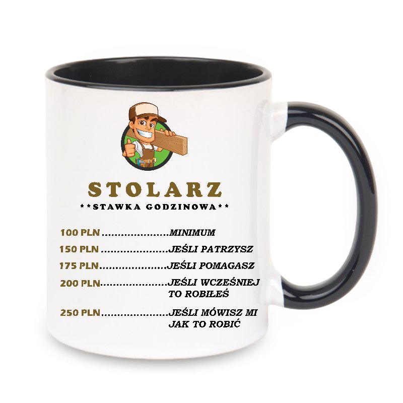 Kubek z nadrukiem Stolarz, Śmieszne, Zabawny tekst BCC-STO-002 - Inna marka | Sklep EMPIK.COM