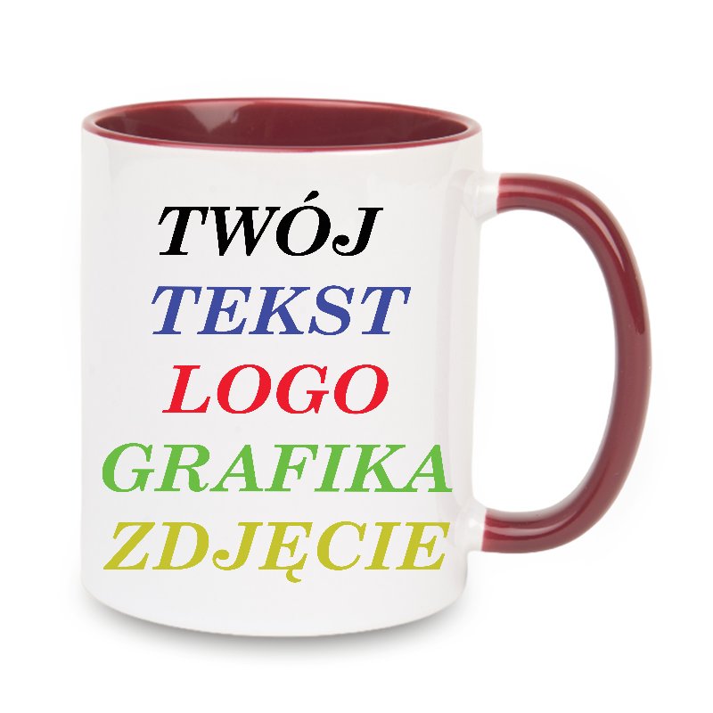 Kubek z nadrukiem, twoje zdjęcie, tekst, logo, grafika BCKA-PER-001 - Inna marka | Sklep EMPIK.COM