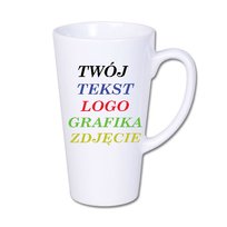 Kubek z nadrukiem, twoje zdjęcie, tekst, logo, grafika BI-LATTE2-PER-001 - D-G | Sklep EMPIK.COM