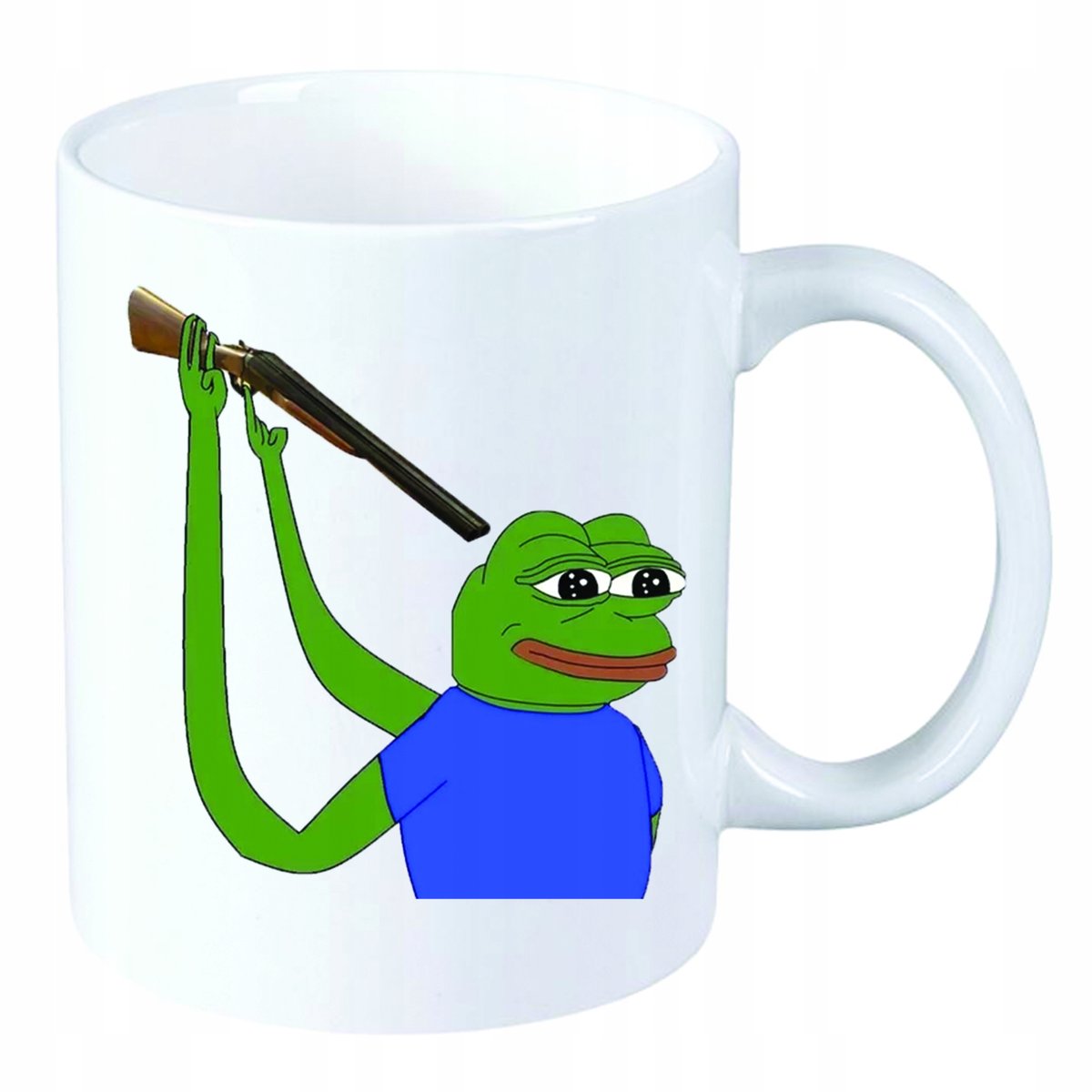 KUBEK Z NADRUKIEM Żaba PEPE The FROG Śmieszny MEM - Atram | Sklep EMPIK.COM