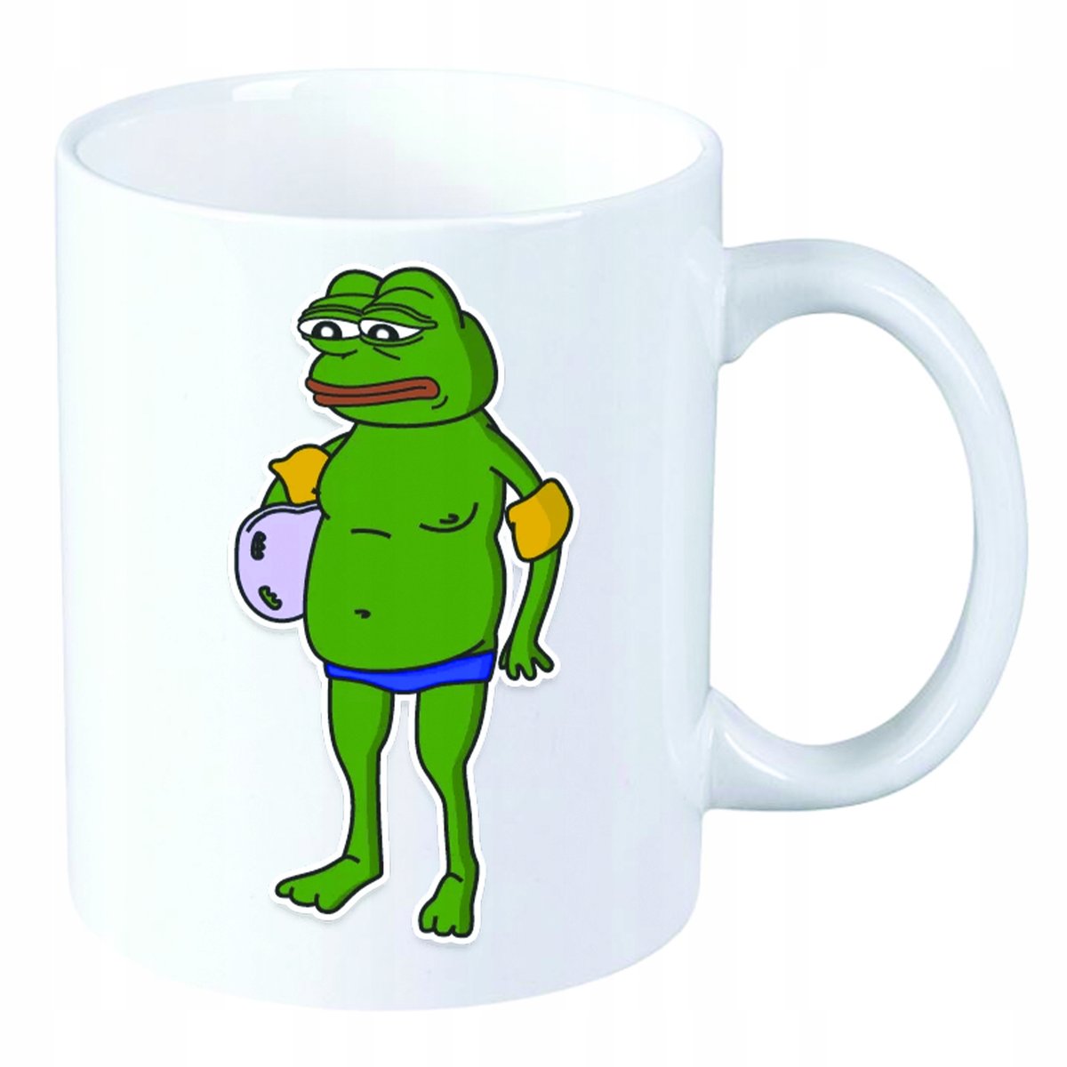 KUBEK Z NADRUKIEM Żaba PEPE The FROG Śmieszny MEM - Atram | Sklep EMPIK.COM