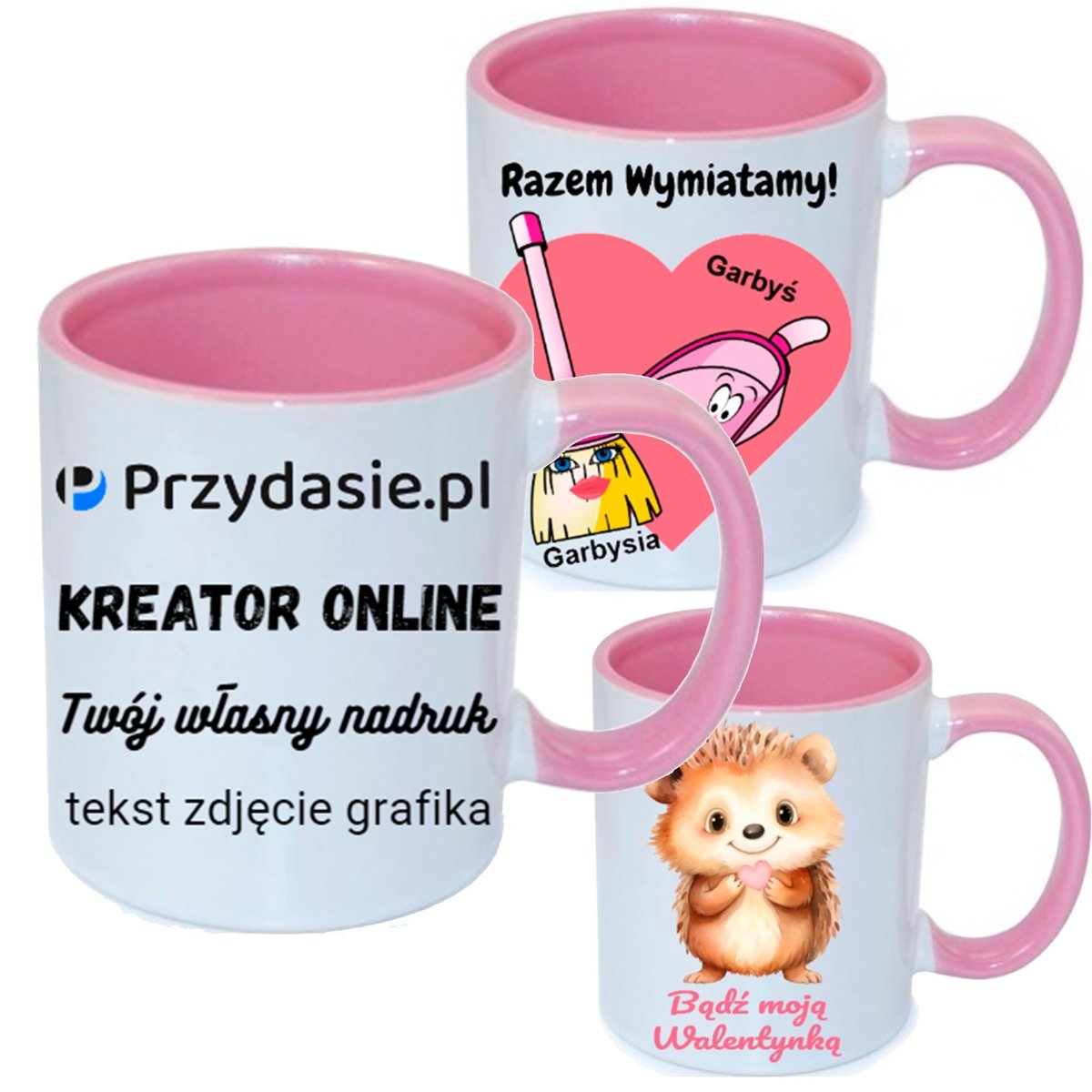 Kubek, z napisami, 330 ml, PrzydaSie.pl - PrzydaSie.pl | Sklep EMPIK.COM