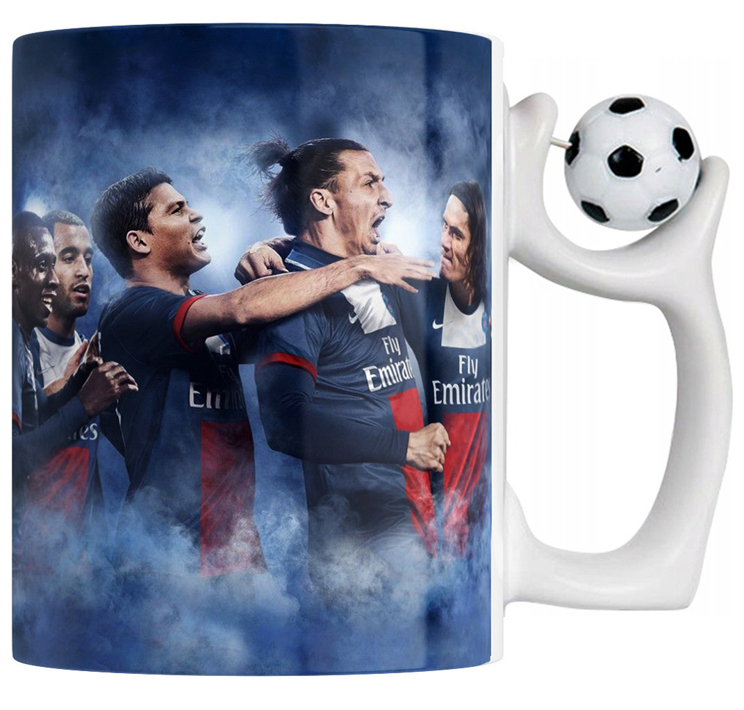 Kubek Z Piłką Paris Saint PSG Ceramiczny 330ml z Nadrukiem Imieniem ...