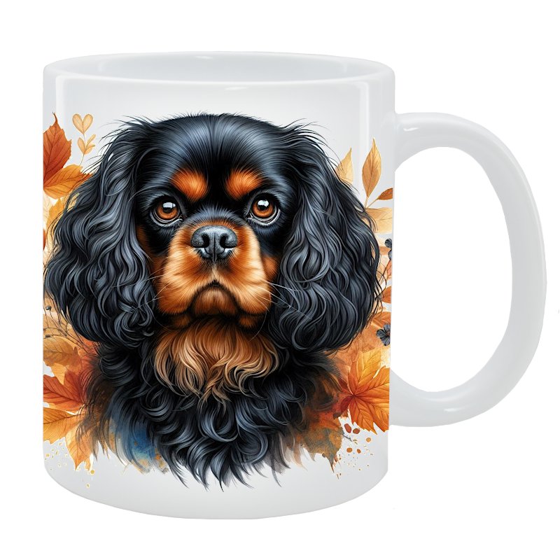 Kubek z psem Cavalier King Charles Spaniel - Kolekcja Jesienna - Inna ...