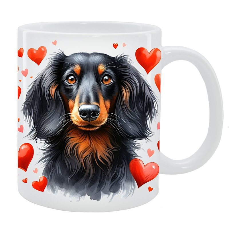 Kubek z psem - Jamnik długowłosy - Kolekcja Love - Inna marka | Sklep EMPIK.COM