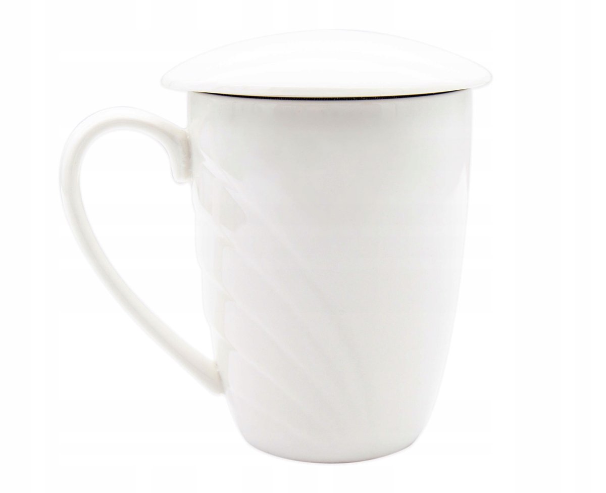 Kubek z zaparzaczem i pokrywką 350 ml - BELLA FIORE | Sklep EMPIK.COM