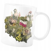 KUBEK ZABAWNA MAPA POLSKI BOBER SMOK MORZE ŚMIESZNE - StudioGraficzneKT ...