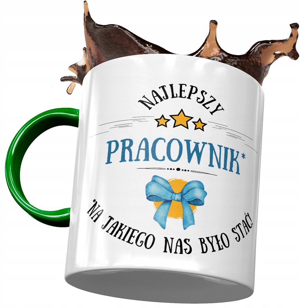 Kubek Zielony Dla Pracownika Najlepszy Pracownik z Nadrukiem ze Zdjęciem - PoliDraw | Sklep ...