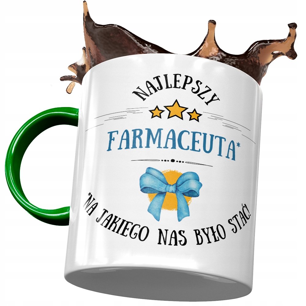 Kubek Zielony Farmaceuty Najlepszy Farmaceuta Z Nadrukiem Ze Zdjęciem ...