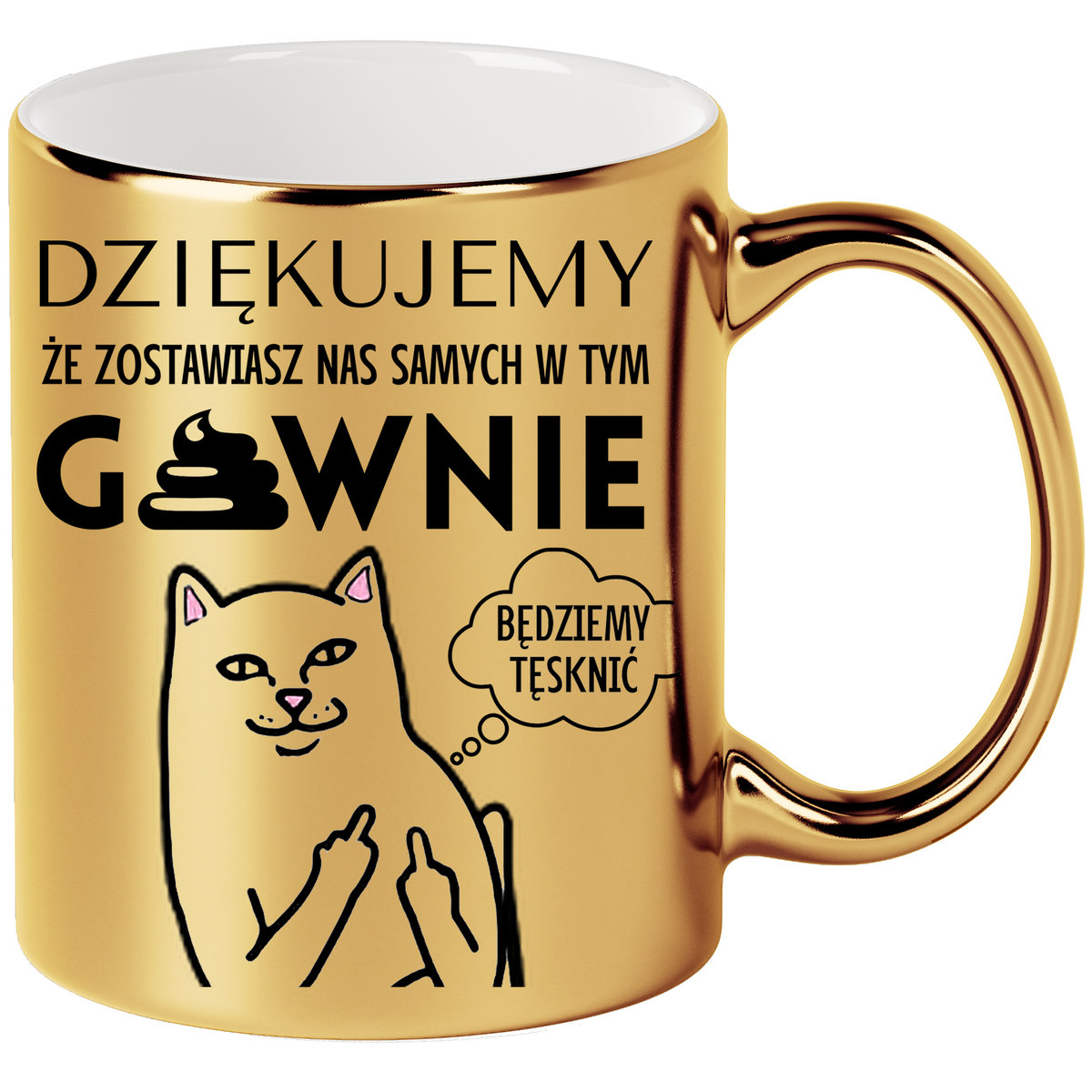 Kubek Złoty Na Pożegnanie Odejście Kolegi Koleżanki Z Pracy Na Prezent - Inna marka | Sklep ...