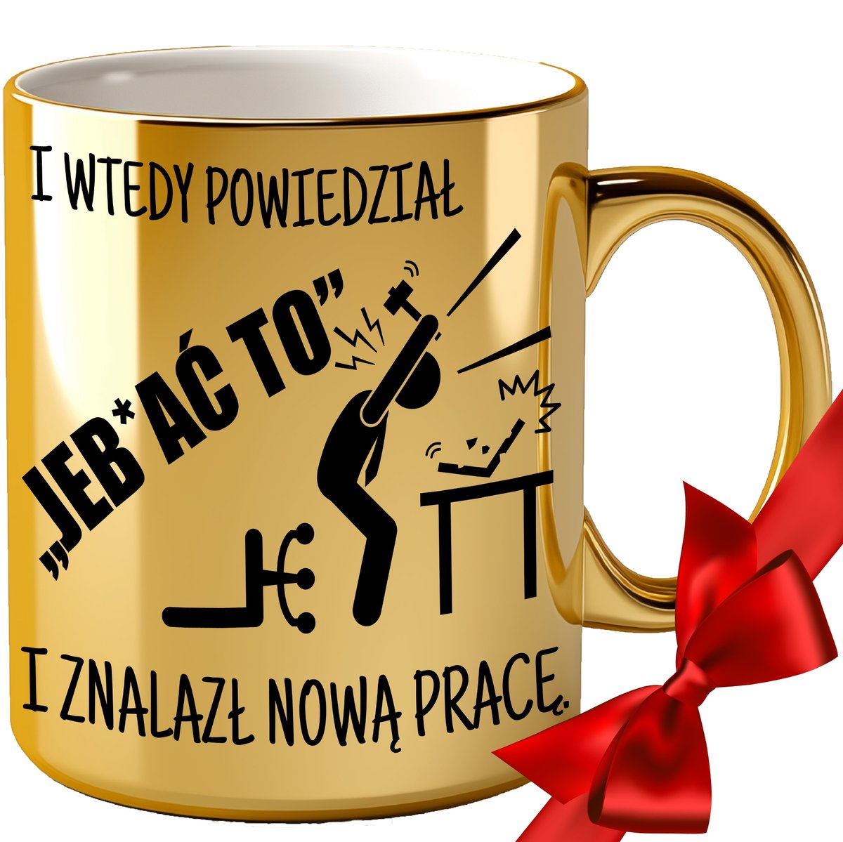 KUBEK ZŁOTY NA POŻEGNANIE ODEJŚCIE KOLEŻANKI KOLEGI PRACOWNIKA PRACY BIURA - Inna marka | Sklep ...